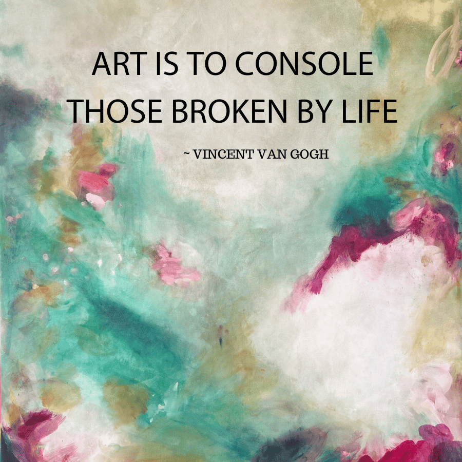 How art can console those broken by life - The Joyful Artist